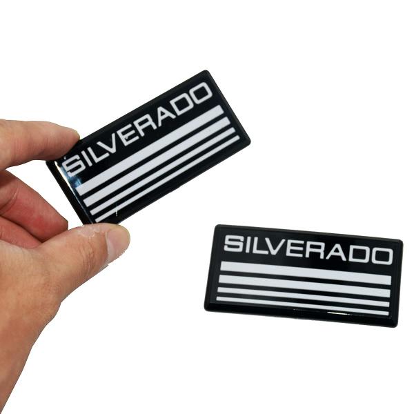 商品名:  2Pc Silverado Cab Emblem Badge 3D Logo Roof Pillar Nameplate Decals Sticker (Black White)ブランド: Generic高さ: 1cm横幅: 1...