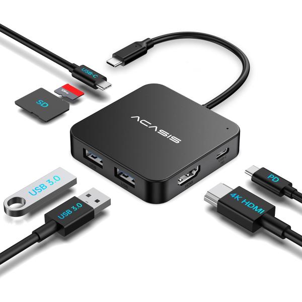 商品名: USB Cハブ マルチポートUSB Type-Cハブ 4K HDMI付き 電力供給 100W | USB 3.0ポート3個 | Type-C 3.0ポート1個 | USBスプリッターアダプター MacBook、Mac Mini、S...
