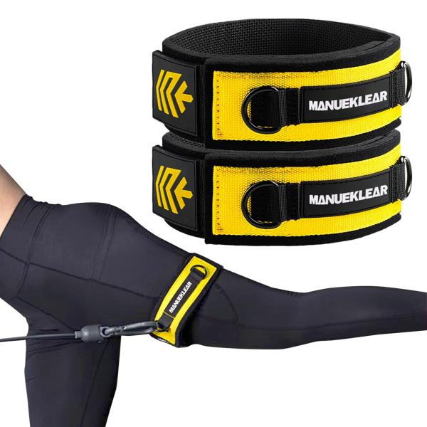 商品名: 血流制限バンド 大臀筋または上腕二頭筋の筋肉の成長、ブーティーバンド MANUEKLEAR Leg Straps for Cable Machines, Ankle Strap Leg Training for Working O...