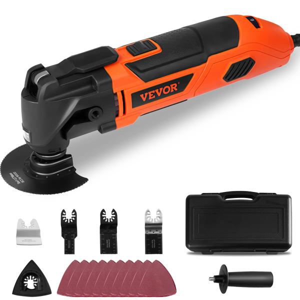商品名:  VEVOR Multitool Oscillating Tool Corded 2.5 Amp, Oscillating Saw Tool with LED Light, 6 Variable Speeds, 3.1° Osci...