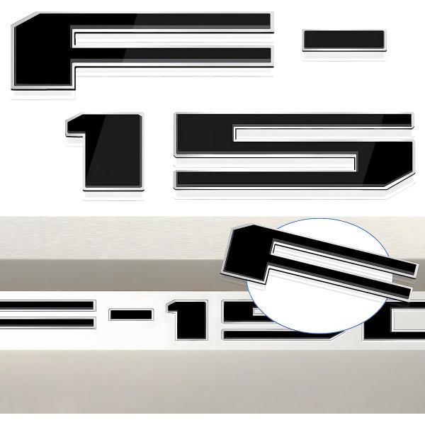商品名Tailgate Insert Letters Compatible for with F15 2021 2022 2023 Models 3D Raised Plastic Emblem Not Vinyl Decals Truck...