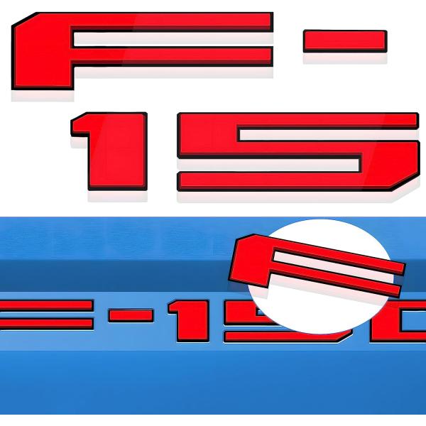 商品名Tailgate Insert Letters Compatible for with F15 2021 2022 2023 Models 3D Raised Plastic Emblem Not Vinyl Decals Truck...