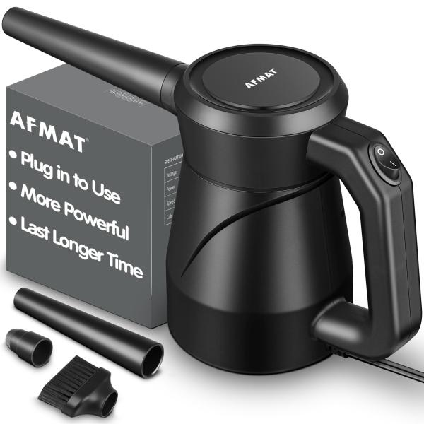 商品名: 電動エアダスター 圧縮空気缶より長持ち 強力なエアダスター プラグイン Electric Air Duster, Air Blower, Replacement for Compressed Air Cans, Multi-Use...