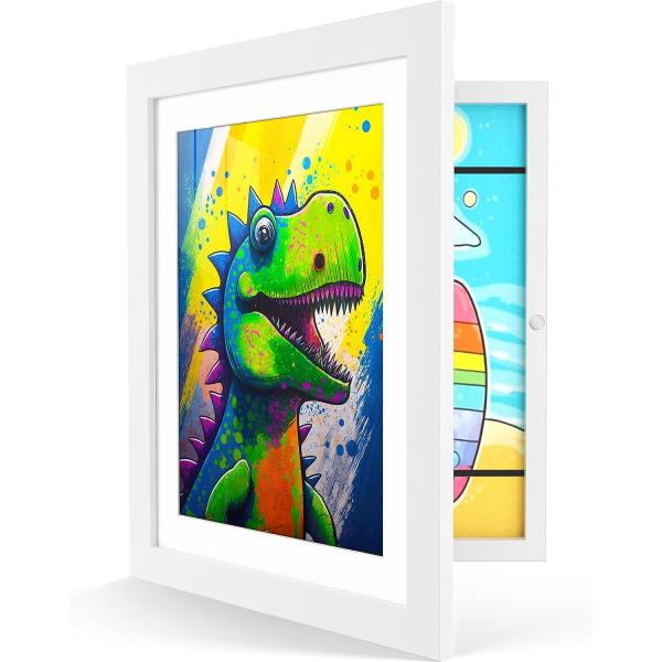 商品名Tiblue Kids アートフレーム 10x12.5インチ 00210x12.5 Kids Art Frame - Kids Artwork Frame Changeable Display 8.5x11 or 9x12 with ...