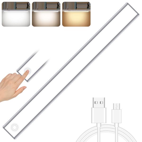 商品名:  FUMAX 140 LED Under Cabinet Lights Motion Sensor Closet Light Wireless, 3000mAh Rechargeable Under Cabinet Lightin...