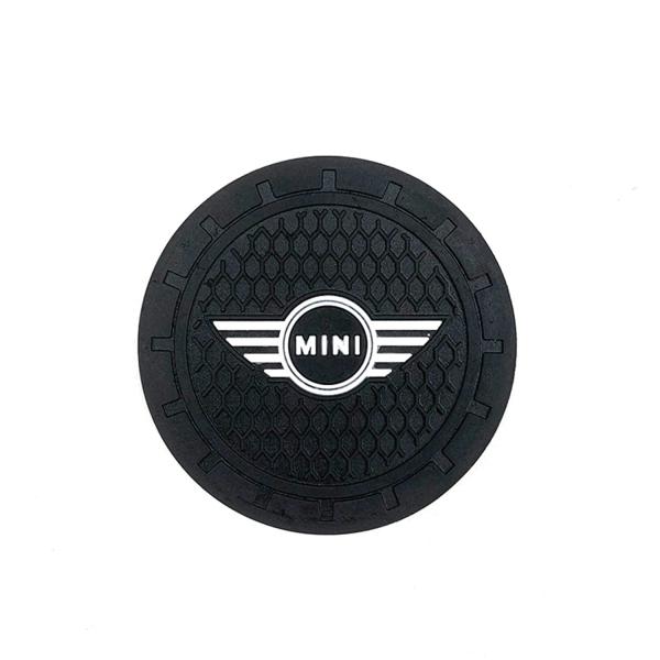 商品名:  2PCS Black Car Cup Holder Coaster Compatible with Mini Car Accessories PVC Car Cup Mat Fit for Countryman Accessor...