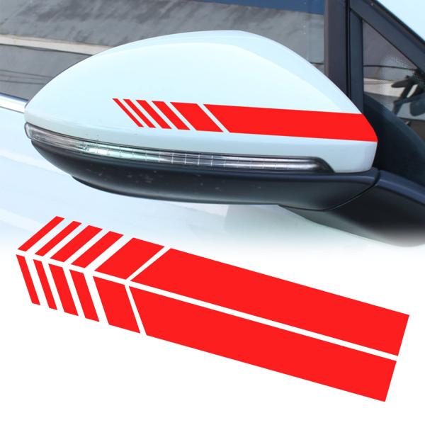 商品名:  2 PC Rearview Mirror Sticker, Striped Car Pull Sticker, Car Exterior Accessories, Car Body Sticker Side Decal, Sti...