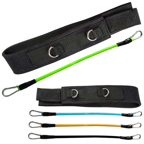 商品名: Rhinenet アンクルレジスタンスバンド カフ付き アンクルチューブバンド ケーブルマシン アンクルストラップ 調節可能なストラップ付き 4つのレジスタンスバンド 10/20/30/40ポンド ホームジム ワークアウト お尻ト...