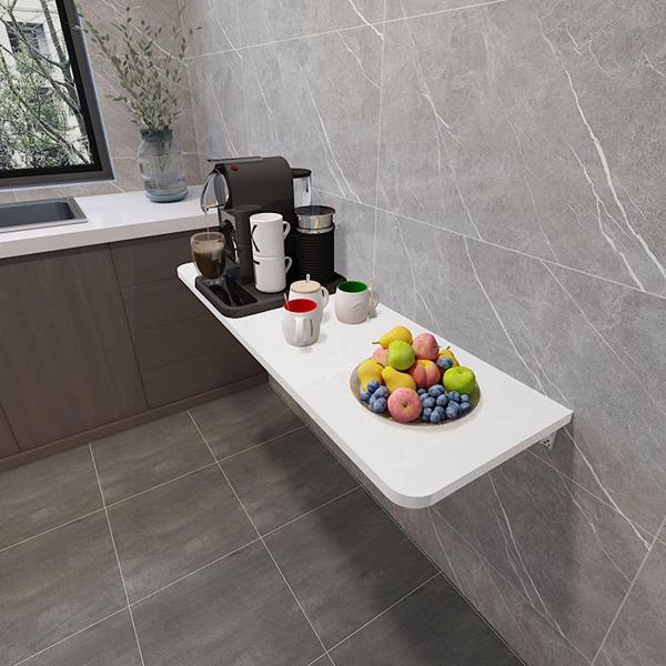 商品名Folding desk Folding wooden kitchen wall table Folding work table Space-saving hanging dining table Ideal for laundry...