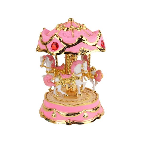 商品名:  Veemoon Stocking Stuffer 1pc Box Dining Table Decor Box Gift for Kids Whirligig Music Box Merry Go Round Music Box...