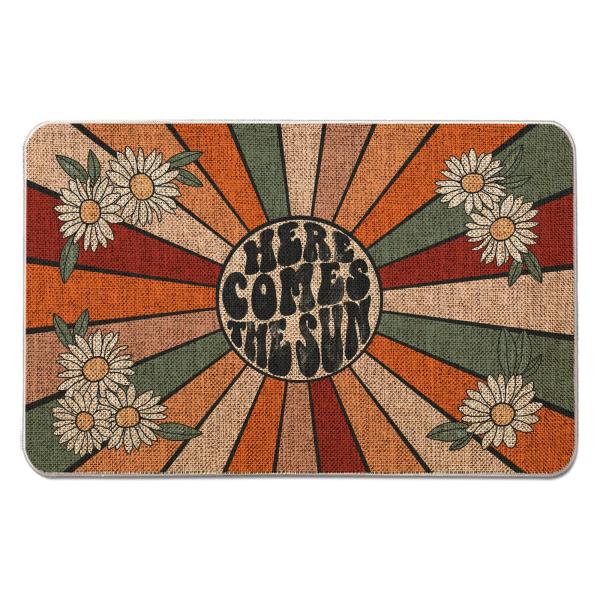 商品名:  KXO Summer Door Mat Here Comes The Sun Holiday Decorative Doormat Floral Entrance Rugs Farmhouse Home Kitchen Deco...