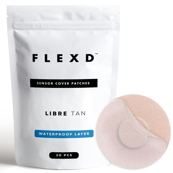 商品名:  Flexd - Freestyle Waterproof Sensor Covers for Libre 2 &amp; 3 - (30 Pcs) - Libre 3 Sensor Covers - CGM Adhesive P...