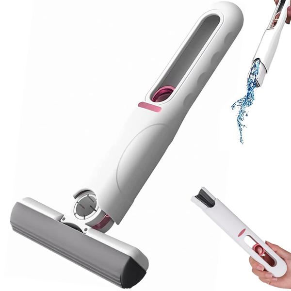 商品名: 携帯用小型モップ、手動洗浄可能 デスクトップ用 ミニモップのクリーニング 、ポータブルセルフスクイーズミニモップ、怠惰な手洗い不要の強力吸収モップ、 ミニ手洗い不要の強力な吸収性モップ バスルーム キッチン 食器 デスクトップ ガ...
