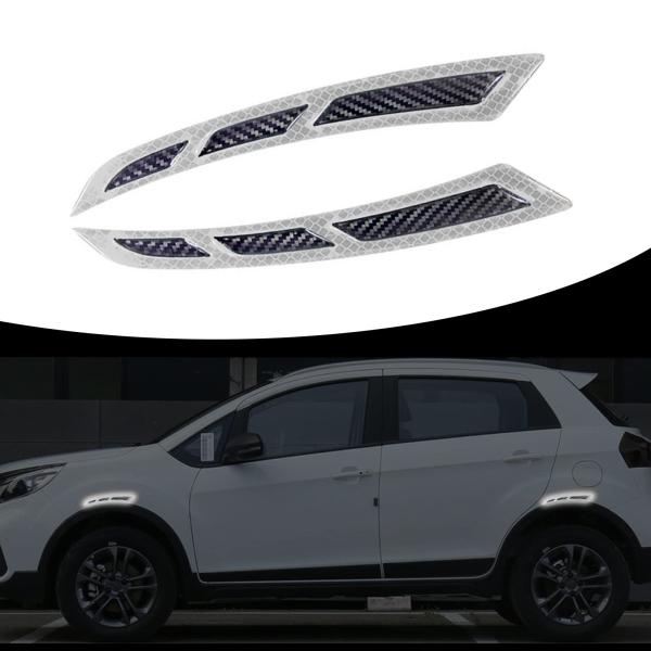 商品名:  Sodcay 2 PCS Car Reflective Stickers, Carbon Fiber Anti-Collision Strips, Warning Reflective Strip, for Car SUV Pi...