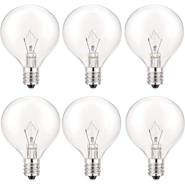 商品名SerBion 40 Watt Light Bulbs E12 Candelabra Base 120Volt Round Light Bulb for Chandelier Table Lamp Wall Sconces Candl...