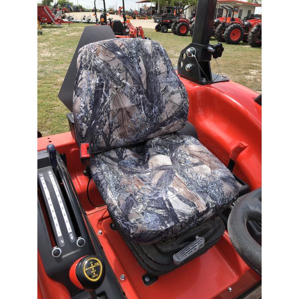 商品名: Durafit Seat Covers、KIOTI CK、DK、NSシリーズのオープンステーショントラクター、グラマーサスペンションシートと互換性があります。2ピースビニールシート、アームレストなし。CAMO Durafit Se...