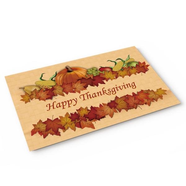 商品名:  Thanksgiving Holiday Doormats Rugs- Fall Harvest Pumpkins Non-Slip Entrance Door Mats Carpet Indoor for Home/Bathr...