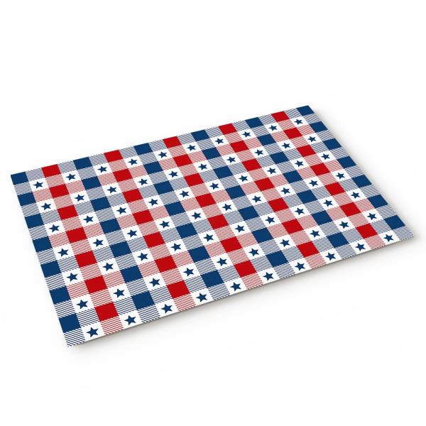 商品名:  4th of July Doormats Entryway Rugs Outdoors Indoors Patriotic Stars Buffalo Check Plaid Non-Slip Entrance Welcome ...