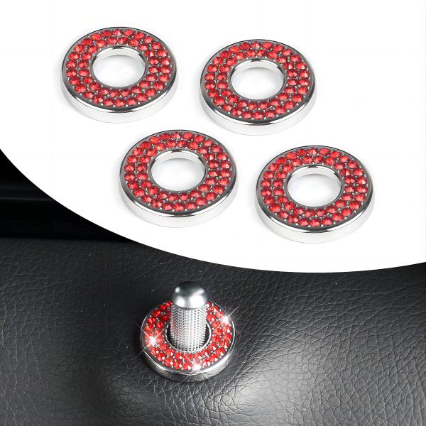 商品名:  cueclue 4 PCS Bling Car Door Lock Cover, Modified Door Lift Trim Cover, Compatible with Mercedes Benz E Class A Cl...