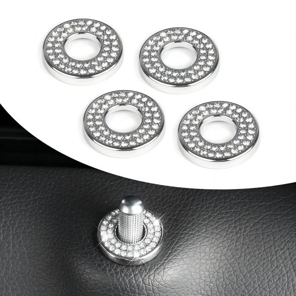 商品名:  cueclue 4 PCS Bling Car Door Lock Cover, Modified Door Lift Trim Cover, Compatible with Mercedes Benz E Class A Cl...