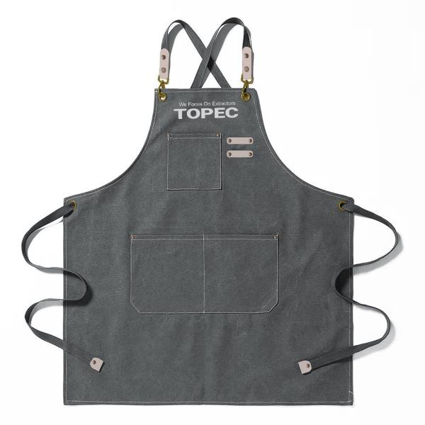 商品名:  Tool Aprons with Large Pockets for Men Women, Canvas Cross Back Heavy Duty Adjustable Work Apron, Standard Sizeブラン...