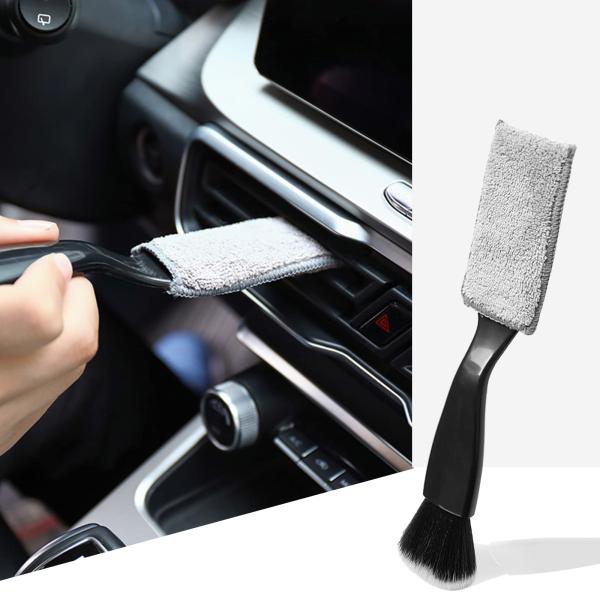 商品名:  JDDRY Double Head Brush for Car Cleaning,2 in 1 Portable Car Interior Dust Brush,Soft Bristles Detailing Brush for...