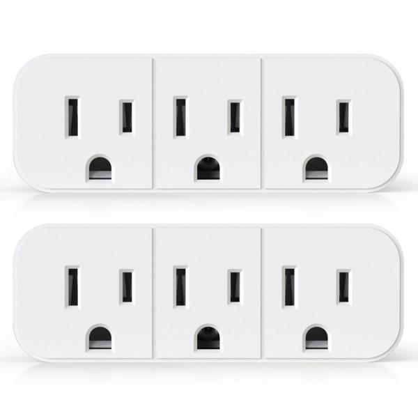商品名:  ELEGRP Triple Outlet Extender, 3-Prong Grounded Wall Tab, Multiple Outlet Extender Adapter Plug with 3 Electrical ...