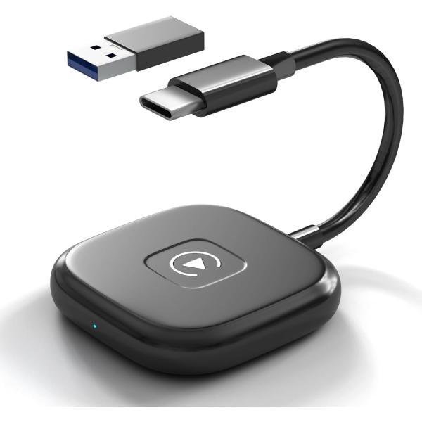 商品名Kiuudre Wireless CarPlay Adapter, 2023 Upgrade Plug and Play Dongle Converts Wired to Wireless, Fast and Easy Use Fit...