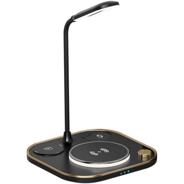 商品名Desk Lamp With Wireless Charging 5 In 1 Desktop Desk Lamp Eye-Caring Desk Lamps for Home Office, Suitable for Mobile ...