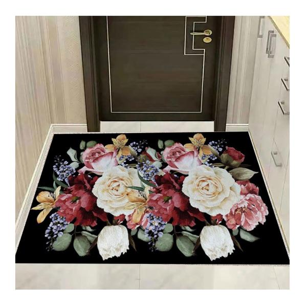 商品名:  CVBN Indoor Door Mat,Floral Pattern Funny Rugs Outdoor Front Doormat Non Slip Washable Spring Flower Welcome Mats ...