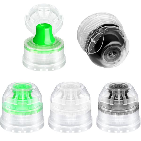 商品名:  Leinuosen 30 Pcs 28 mm Push Pull Replacement Caps Reusable Colorful Plastic Soda Twisted Water Bottle Lid Top Suit...