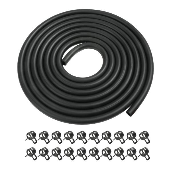 商品名: ESEWALAS 20個 燃料ラインキット 9.85フィート 1/4インチ ID 燃料ラインホース 2/5インチ (11mm) IDホースクランプ オートバイ 小型エンジン トラクター 草刈り機 スノーマシンに最適 ESEWALA...