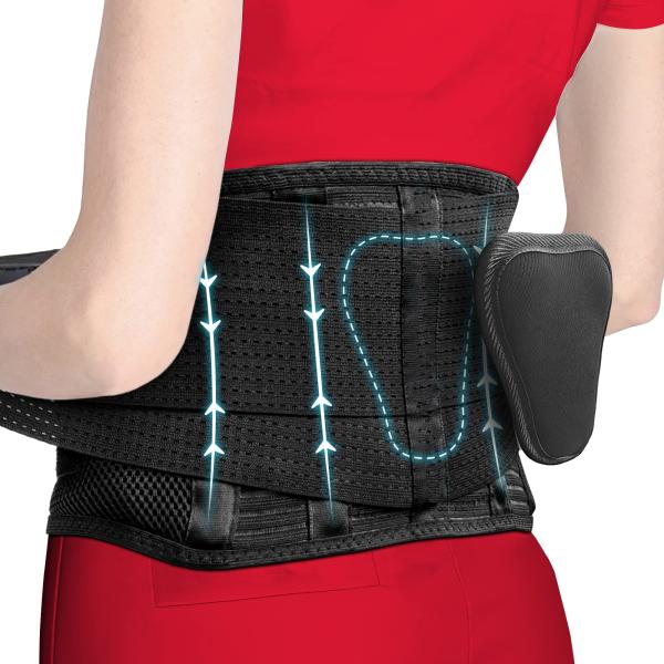 商品名:  Advanta Sports Back Support Belt Relief Back Pain, Sciatica, Herniated Disc, Scoliosis and more -Breathable Mesh D...