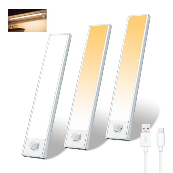 商品名:  MMXIANG Led Under Cabinet Lights, 7.8 inches Motion Sensor Cabinet Light Indoor, USB Rechargeable Wireless Closet ...