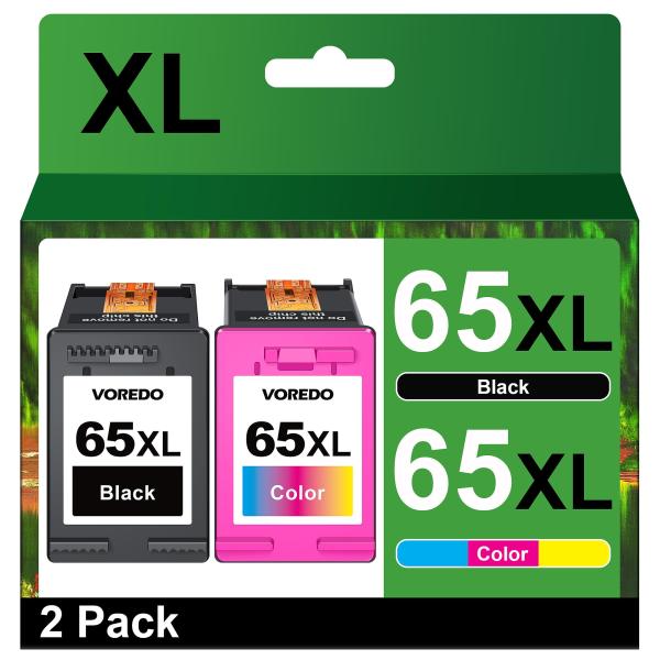 商品名: 65XL Black and Color Combo Pack Remanufactured Ink for HP 65XL 65 XL for Deskjet 2680 2655 2652 2635 DeskJet 3755 3...