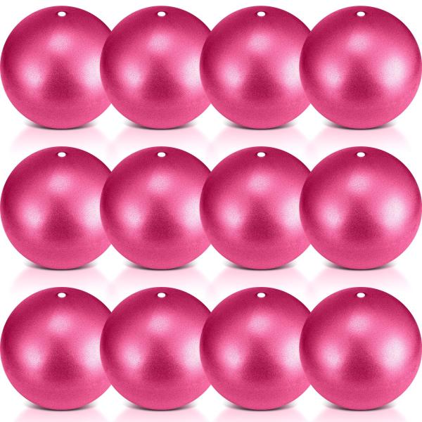 商品名: Hungdao ピラティス ミニエクササイズボール 12個 9インチ ヨガボール ヨガ教室 ワークアウトボール コアボール バレボール ベンダートレーニング 理学療法 バランス 安定性 ストレッチ用 (ローズレッド) Hungda...