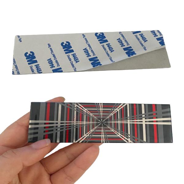 商品名:  3D Alloy Plaid Rear Decor Badge Stickers Three-Dimensional Decor Plaid Emblems Mark Compatible with Tesla Model Y/...
