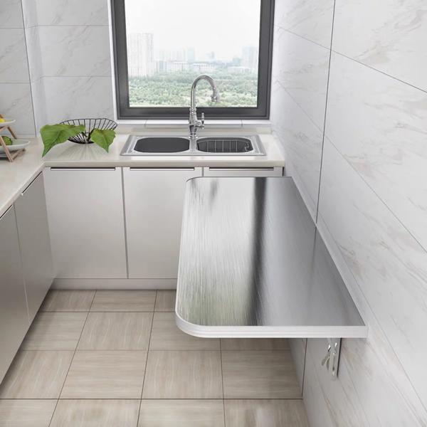 商品名:  CHEWO Breakfast Bar Table, Folding Wall Mounted Tables Fold-Down Wall Table Kitchen Drop Leaf Dining Table Work Ta...