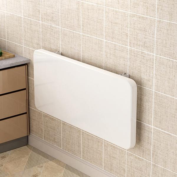 商品名:  CHEWO White Kitchen Breakfast Bar Table | Wall Table Folding Wall Mounted Drop-Leaf Dining Table | Fold Down Workb...