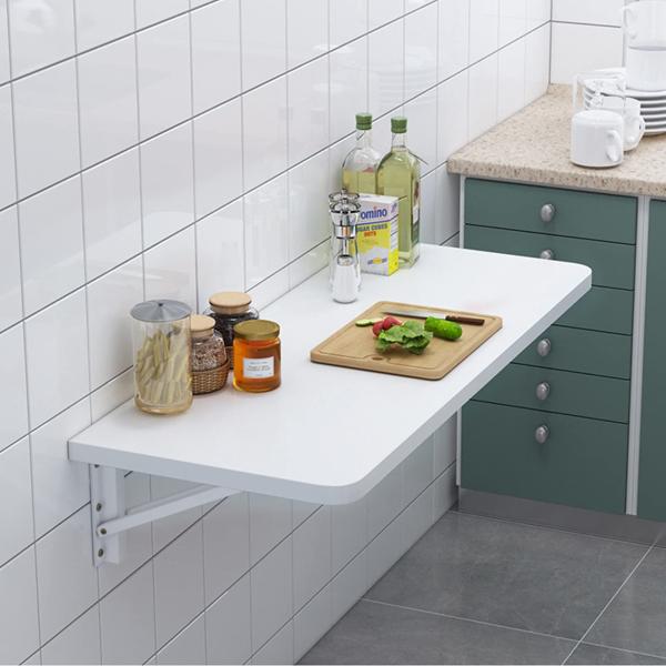 商品名:  CHEWO Kitchen Breakfast Bar Table, White | Computer Workstations for Home Office Work | Wall Mounted Folding Wall ...