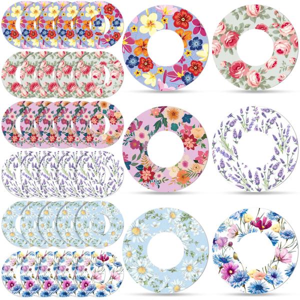 商品名:  Weewooday 36 Pack Adhesive Patch with Flowers CGM Patches Waterproof CGM Covers Sweatproof Colored Sensor Continuo...