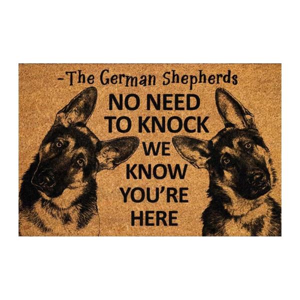 商品名:  GURSAC Door Mat When Visiting My House Shepherd Dog Welcome Non-Slip Mats Funny Doormat Decor for Bathroom Kitchen...