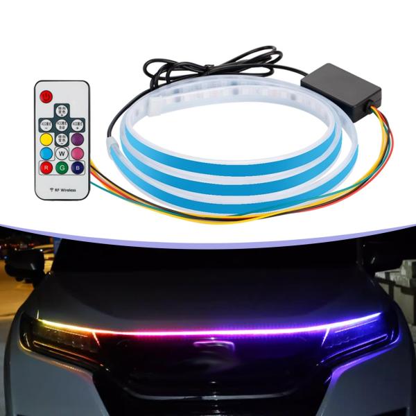 商品名:  Sodcay Pack-2 Car Led Strip Lights, RGB Multi Color Car Lights, Waterproof Daytime Running Lights, APP Control Neo...