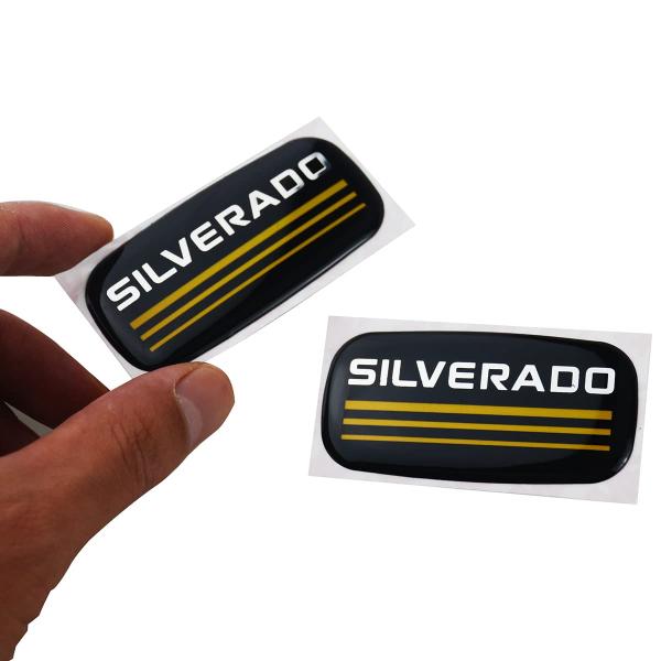 商品名:  2X Silverado Logo Emblem Badge Nameplate Sticker Replacement for Silverado Side Roof Pillar Cab (Yellow)ブランド: Gene...