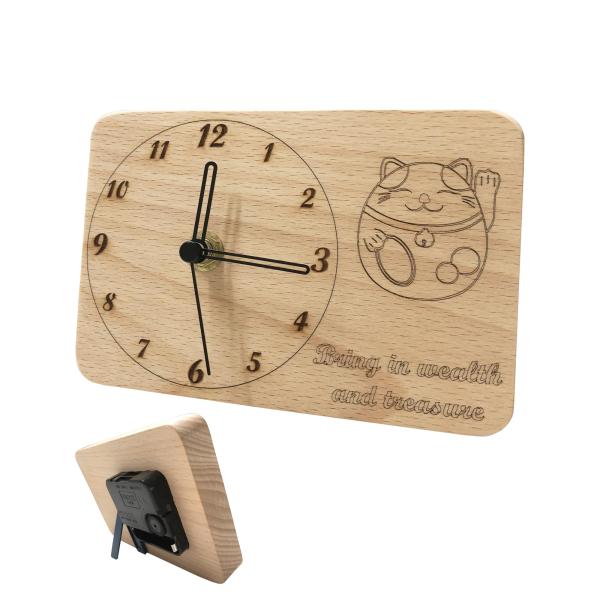 商品名: QUSV 置き時計 QUSV Wooden Clocks Have a Natural, Warm, and Classic Appearance, They are Both Practical and Decorative, ...