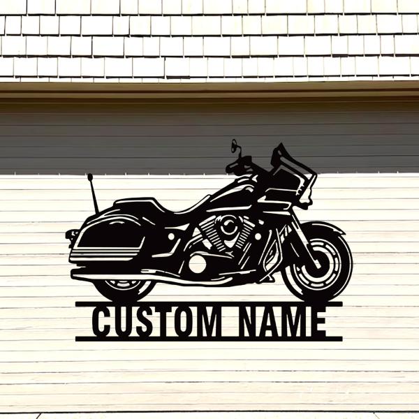 商品名:  Custom Motorcycles Metal Wall Sign - Personalized Motorcycles Metal Wall Art - Motorcycles Metal Wall Decor - Last...
