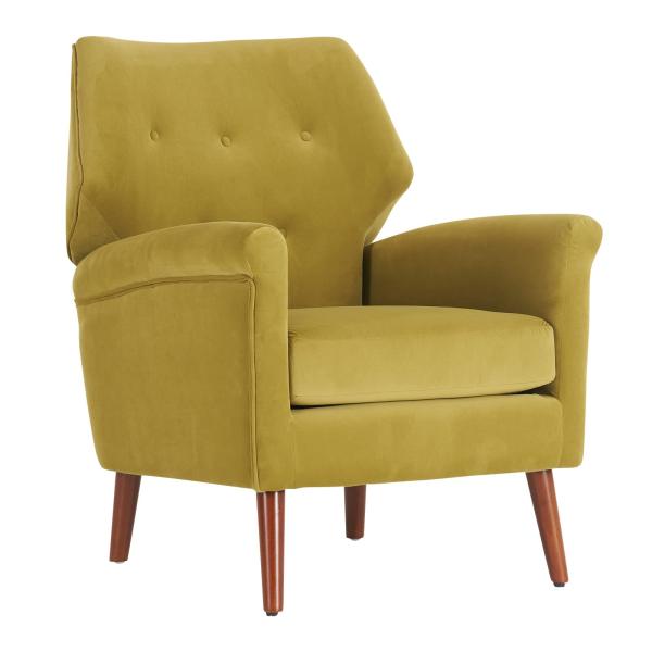 商品名:  LOVSPATIO Mid-Century Modern Upholstered Button Tufted Sofa Chair,Accent Linen Fabric Armchair for Living Room,Bed...