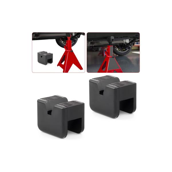 商品名: BELOMI ジャッキスタンドパッド 2個 3トンジャックパッドアダプター ユニバーサルラバースロットフレームレールピンチ 溶接プロテクターパッド ジャッキスタンドサポートリフト用 カーアクセサリー セダン、SUVなどに BELO...