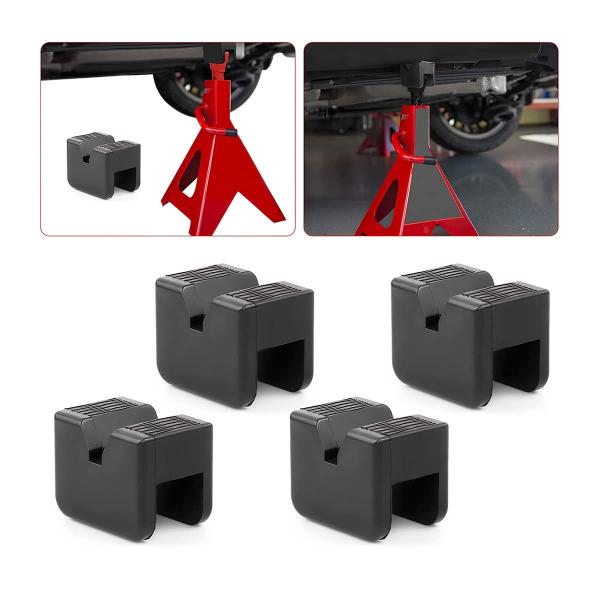 商品名: BELOMI ジャッキスタンドパッド 4個 3トンジャックパッドアダプター ユニバーサルラバースロットフレームレールピンチ 溶接プロテクターパッド ジャッキスタンドサポートリフト用 カーアクセサリー セダン、SUVなどに BELO...
