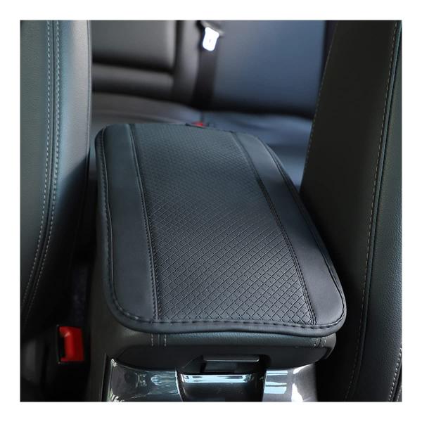 商品名: Ziciner カーセンターコンソールクッションパッド レザーアームレストシートボックスカバープロテクター 12.6インチx7.3インチ 防水 自動ハンドレスト 枕 インテリア装飾アクセサリー ほとんどの車SUVに対応 (ブラック...